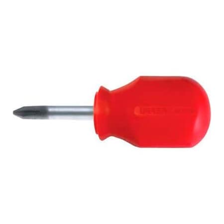 Urrea Urrea Red Handle Screwdriver, #2 Phillips Tip, 3-13/32L, 1 3/8L X ...
