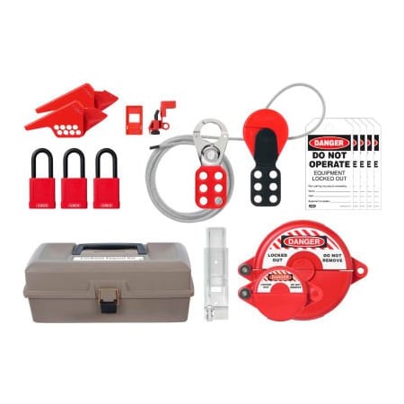 Abus K930 Electrical, Valve, and Combined Lockout/Tagout Safety Toolbox ...
