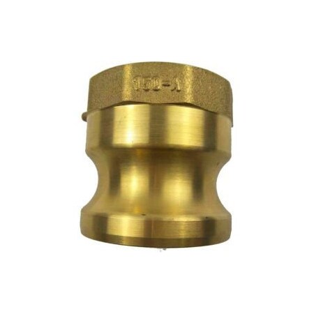 Usa Industrials 1/2" Brass Type A Adapter with Threaded NPT Female End ...