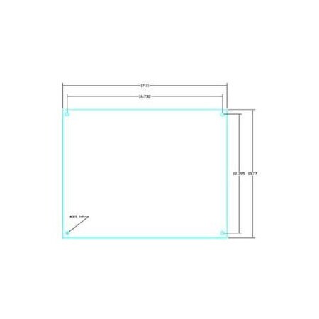 Vynckier Enclosure Systems Back Plate, 35.04 in. H x 35.04 in. W x 0.19 ...
