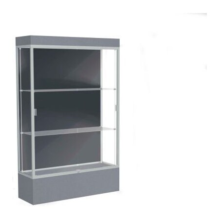 Waddell Display Case Of Ghent Edge Lighted Floor Case, Slate Back ...
