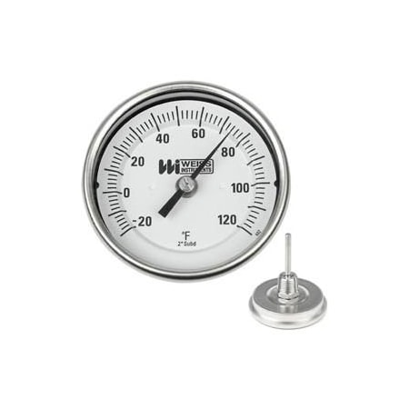 Weiss Instruments 3/4" NPT Brass Thermowell 4" Stem B35-75BS | Zoro