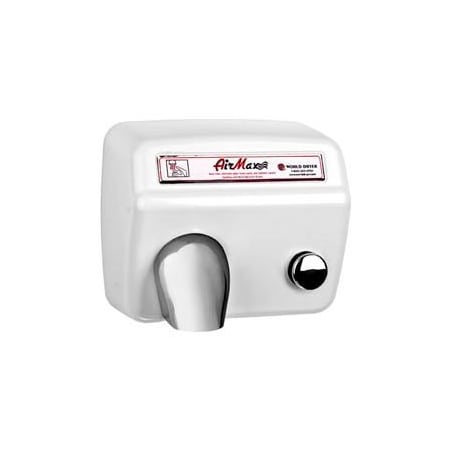 World Dryer World Dryer Airmax High Speed Push Button Hand Dryer, White ...