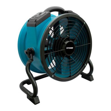 Xpower XPOWER Stackable Axial Fan W/Built-In Power Outlets For Daisy ...