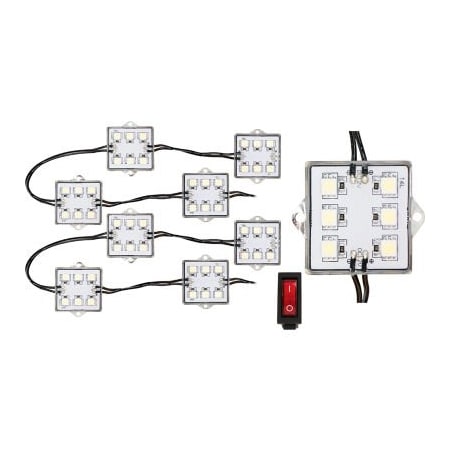 Carjamz Race Sport Super-Bright 8-Pod LED Bed Rail Lighting System w ...