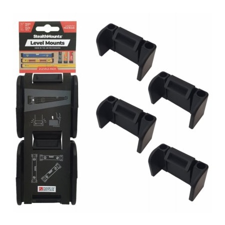 Metalmark Industrial 2PK UNIV Level Holders LM-BLK-2 | Zoro
