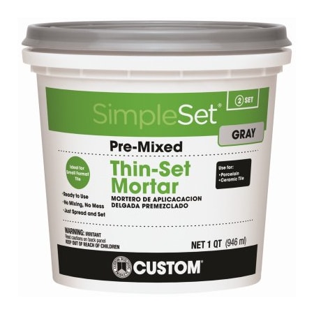 Custom Building Products PreMix Thin Set Mortar CTTSGQT | Zoro