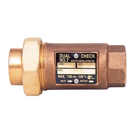 Watts 34 Back Flo Preventer LF7U2-2 3/4 | Zoro