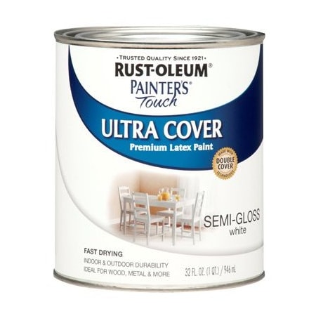 Rust-Oleum QT WHT SG LTX Paint 1993-502 | Zoro
