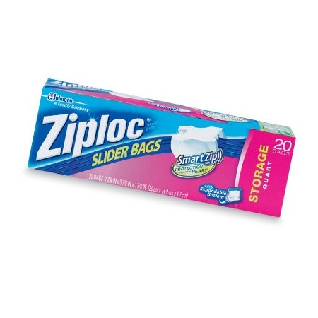 Sc Johnson QT Slider Stor Bag, 20CT, MN 2150 | Zoro
