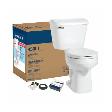 Mansfield Plumbing Products WHT RND Compl Toil Kit 117CTK | Zoro