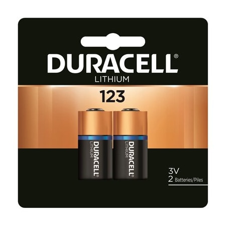 Duracell DURA2PK 3V No123 Battery 21210 | Zoro