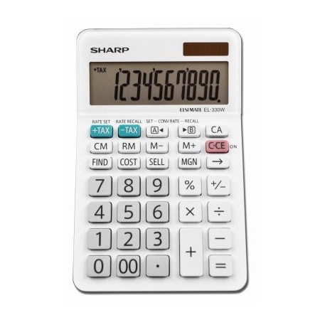 Victor Technology MED 10 Digit Calculator EL-330WB | Zoro