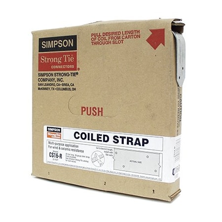 Simpson Strong-Tie 25' 16GA Coiled Strap CS16-R | Zoro
