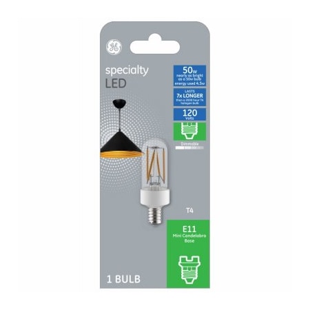 Current GE 4W T4 LED Fil Bulb 93129027 | Zoro