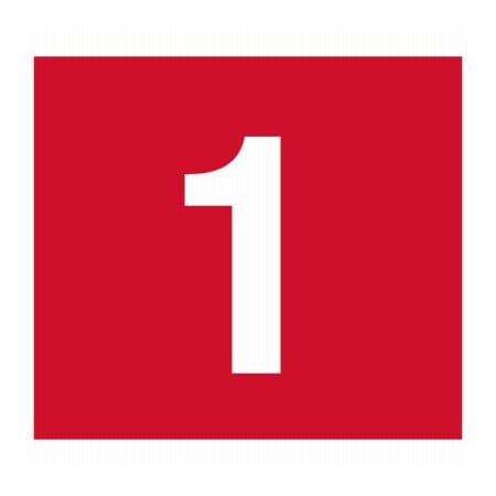 Yunker Industries Aisle Number Kit3140 TRV-0007 | Zoro