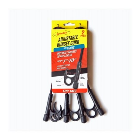 Spider Tarp Pty Ltd 2PK ADJHK Bungee Cord SCS100BR-2 | Zoro