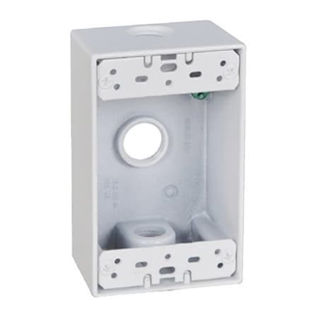 Hubbell Electrical Box, Outlet Box Type, 1 Gang, Rectangular Shape ...