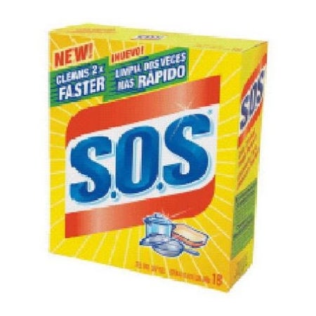 Clorox 18CT SOS Wool Soap Pad 98018 | Zoro