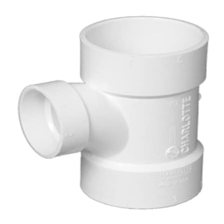 Charlotte Pipe And Foundry 4x2 Sanitary Tee PVC 00401 1800HA | Zoro