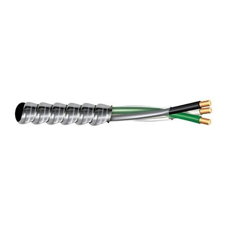 Southwire Flexible Metallic Conduit, 50 ft, Aluminum, Unfinished, Green ...
