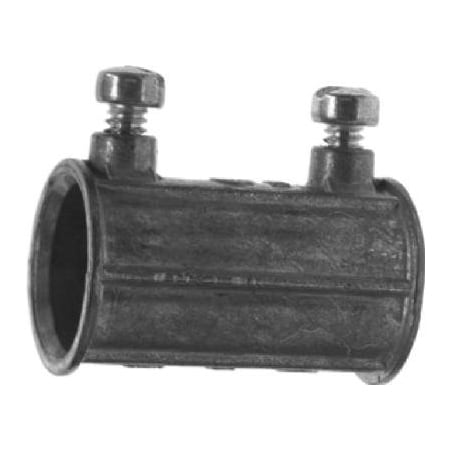 Halex EMT Coupling, 2 in, Set Screw, Die Cast Zinc 12420 | Zoro
