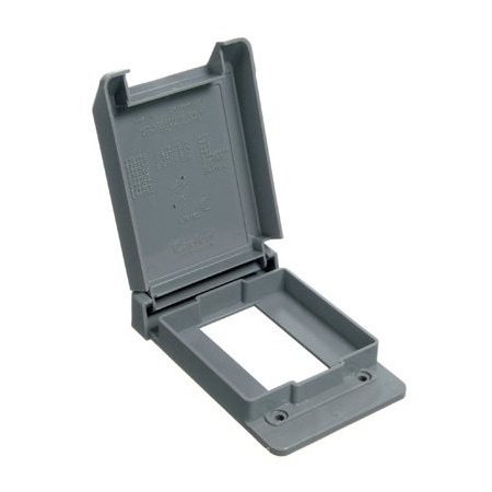 Abb Electrical Box Cover, 1 Gang, Rectangular, Non-Metallic, GFCI Cover ...