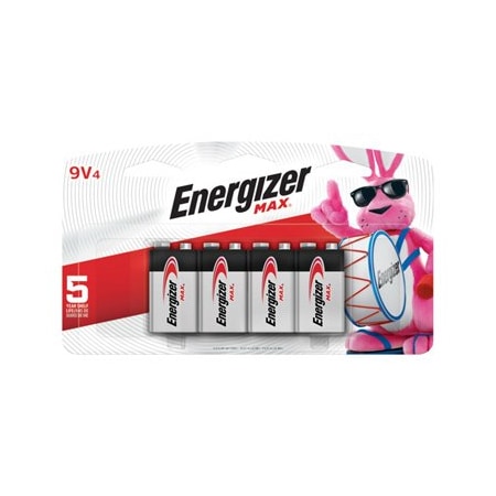 Eveready Energizer MAX Alkaline 9 Volt Batteries, 4 Pack - For ...