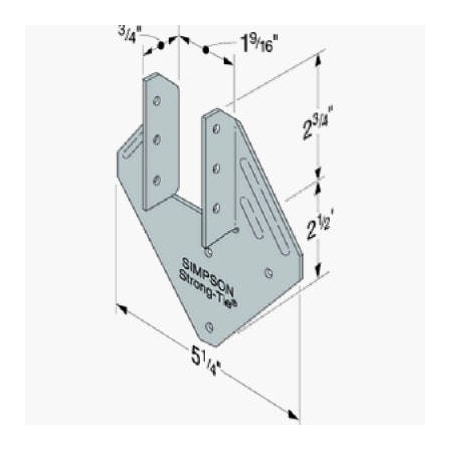 Simpson Strong-Tie G90 Hurricane Tie H1 | Zoro