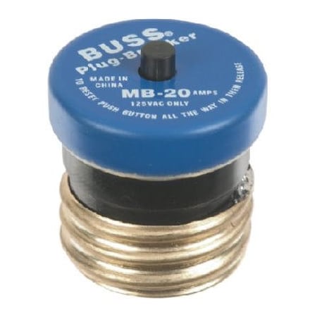 COOPER BUSSMANN 20A, Circuit Breaker, BP, - BP/MB-20