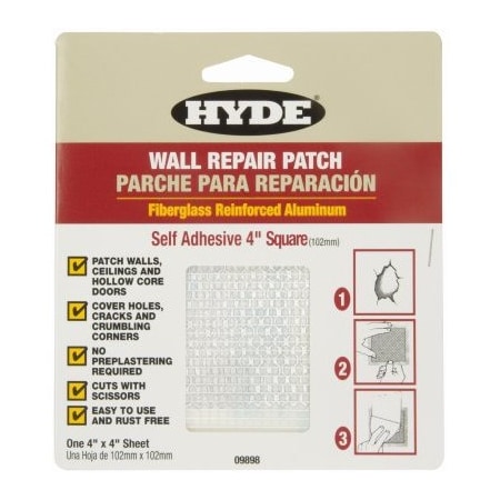 Hyde 4x4 ALU Drywall Patch 9898 | Zoro