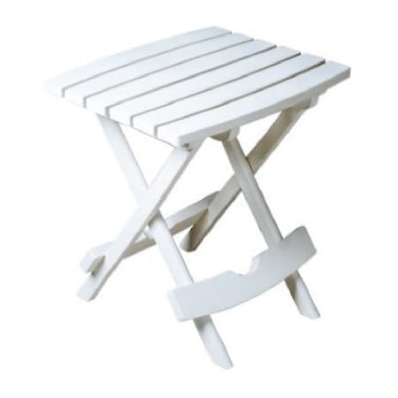 Adams Mfg WHT Fold Side Table 8510-48-3734 | Zoro