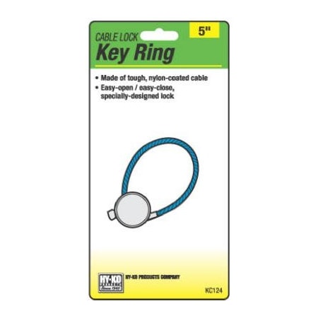 Hy-Ko Prod Cable Lock Key Ring KC124 | Zoro