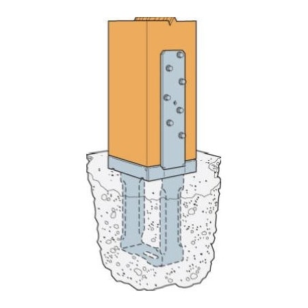 Simpson Strong-Tie 6x6 Standoff Base CBSQ66-SDS2 | Zoro
