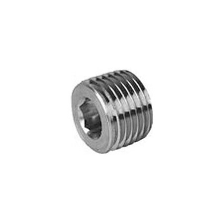 Pittsburgh Plug Hex Socket Head Plug 150# Black Steel - 1/8'' - Pkg Qty ...