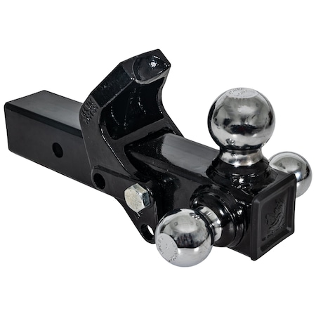 Buyers Products Tri-Ball Hitch with Pintle Hook and Chrome Towing Balls ...