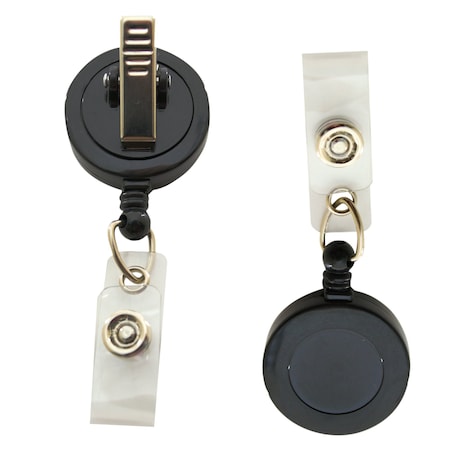 C-Line Products Retracting ID Card Reels, Swiveling Spring Clip with ...