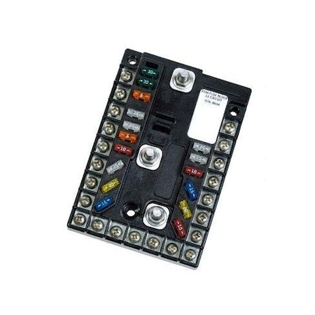 Egis Mobile Electric Fuse Block, 200 A, 13 Circuit W Gnd & Blown Fuse ...