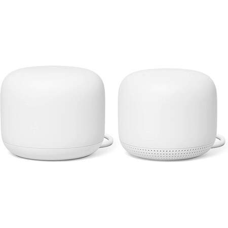 Google Nest Wifi AC2200 Mesh System Router and Point Snow 2PK ...