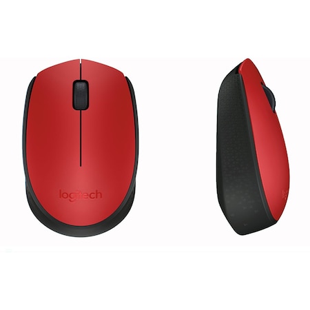 Logitech M170 Wireless Compact Ambidextrous Mouse Red 910-004941 - M170 ...