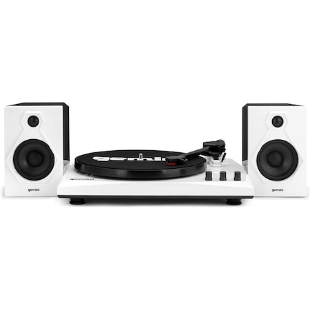 Gemini Belt Drive Turntable Set, 3 Speed Record Player W 2 Speakers ...