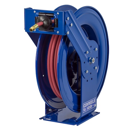 Coxreels Hose Reel, Spring Rewind, 3/8" X 100', Pvc 300 Psi Hose TSH-N ...