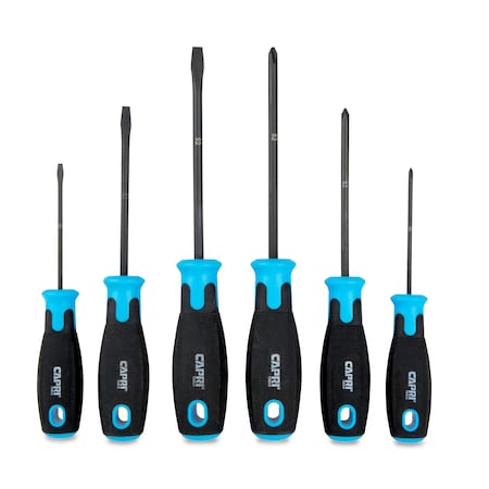 Capri Tools Mechanic's Non-Slip Screwdriver Set, 6 pcs 11420 | Zoro