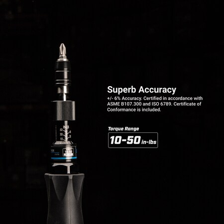 Capri Tools Torque Screwdriver Set, 10 to 50 in.-lb. CP21075 | Zoro