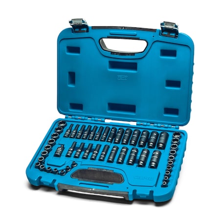 Capri Tools 1/4 in Drive Master Impact Socket Set, SAE/Metric, 49 pcs ...