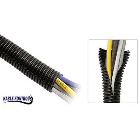 Kable Kontrol Kable Kontrol® Corrugated Split Wire Loom Tubing - 1-1/2 ...
