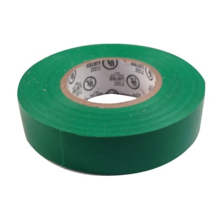 Tape It Green PVC Electrical Tape - 3/4" Wide x 66' Long - 10 pc Pack ...