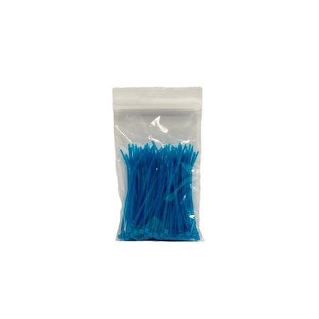 Panduit Cable Tie, 4 in L, 1.30 in Max Bundle Dia., Blue, ETFE, 18 lb ...