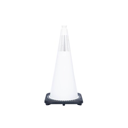 Jbc Traffic Cone, Premium PVC (Polyvinyl Chloride), 28" H, White tc-28 ...