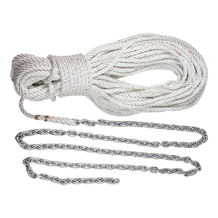 Lewmar Anchor Rode 15ft 5/16in G4 Chain w/150ft 5/8in Rope w/Shackle ...